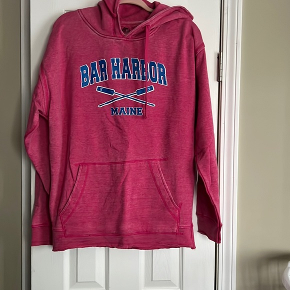 Rag Wear | Sweaters | Rag Wear Size Xl Pink Bar Harbor Maine Hoodie ...
